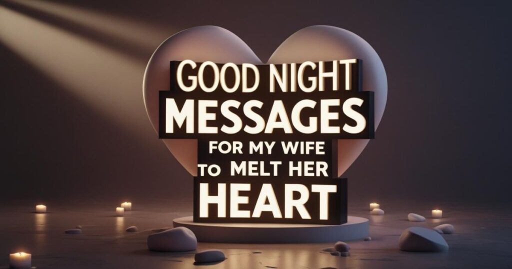 180+ Good Night Messages for My Wife to Melt Her Heart - Noble Texts